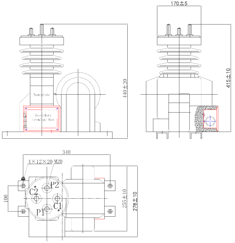 11-33kV Single phase combined CT VT - UNISUN